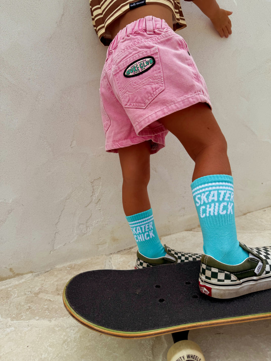 Skater chick retro skater sock - Ocean – Salty Shreds