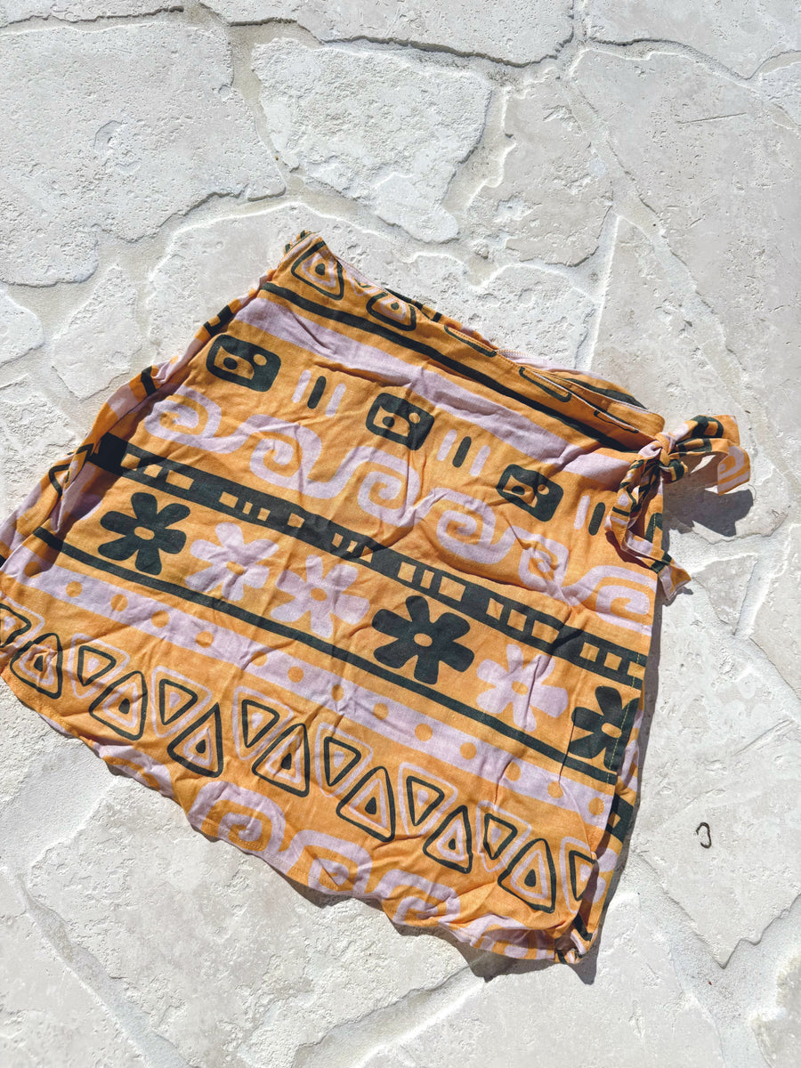 Hawaii Dayz Summer wrap skirt - Ocean sunsets - Ladies - BIN HERE, NEE ...